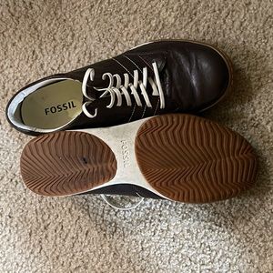 Fossil | Shoes | Mens Fossil Leather Sneakers | Poshmark